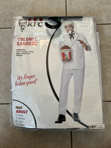 Men's Colonel Sanders Kentucky Fried Chicken Head-To-Toe Costume ...
