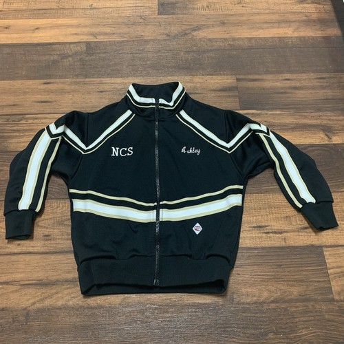 Cheerleader Youth YS Cheerleader Drill Team Jacket Black White Beige Ashley NCS | eBay