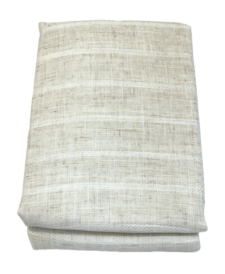 Corona Cameron Rod Pocket Back Tab Panel Ivory 52" x 84" Linen Blend ...