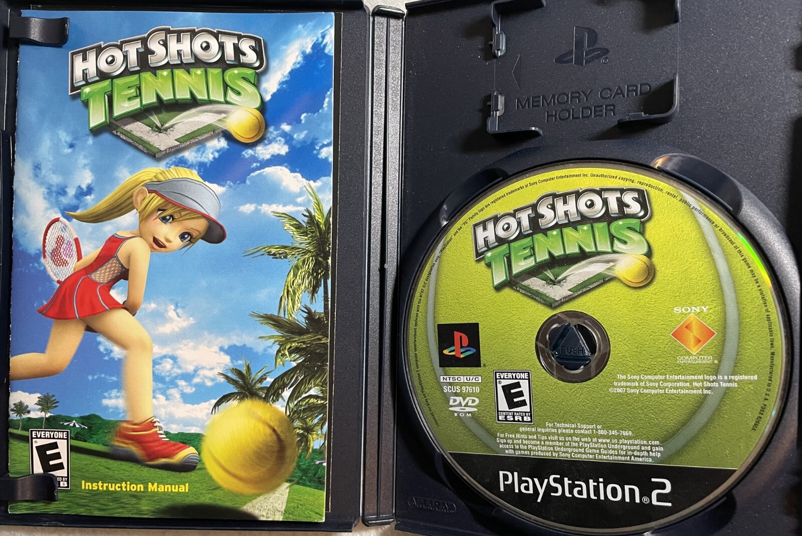 Hot Shots Tennis Playstation 2 PS2 Video Game Complete - Tested ...