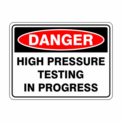 High Pressure Testing In Progress | Danger Signs | eBay