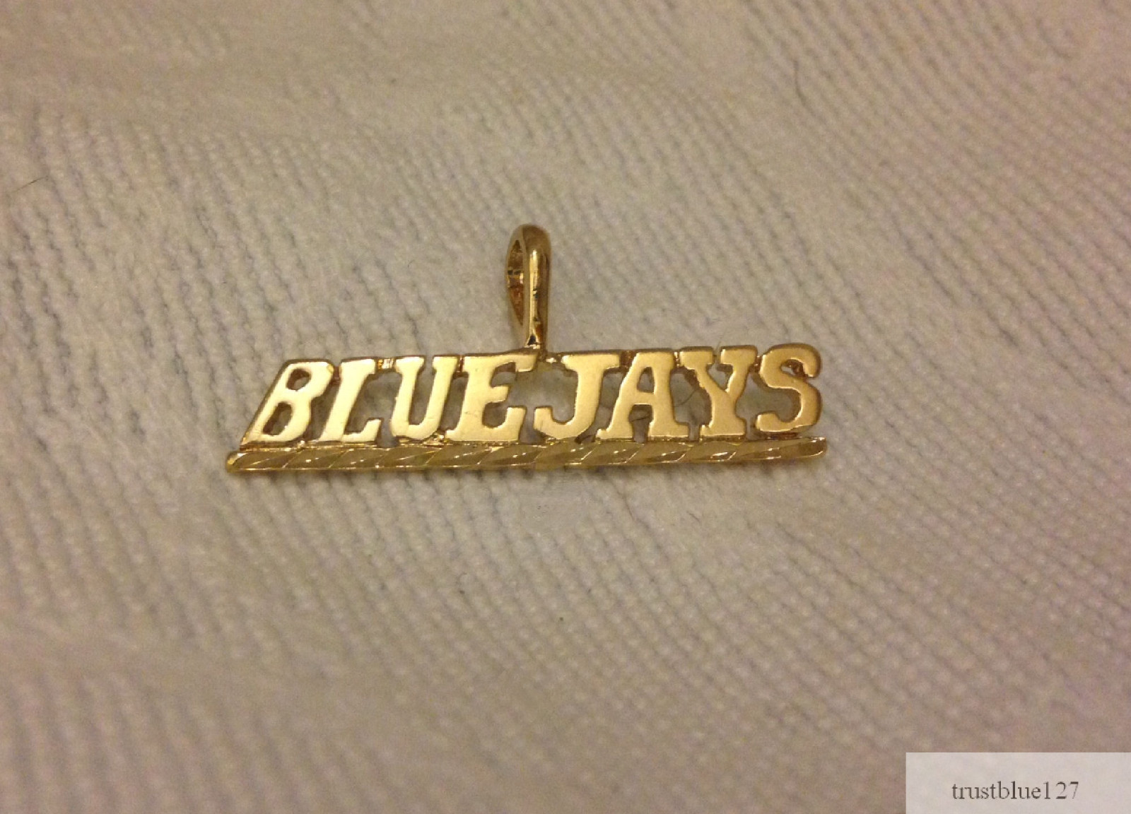 Toronto Blue Jays Necklace Pendant Charm 24K Yellow Gold Plated Fan ...