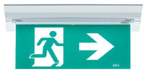 Legrand EMERGENCY EXIT SIGN LED EDGELIGHT LEG684740 3W 4RM Adjustable ...