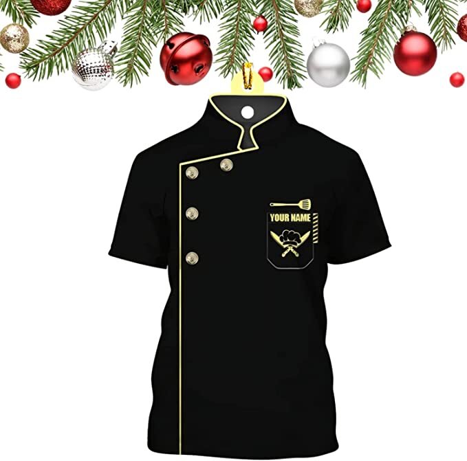 Personalized Chef Ornament, Personalized Chef Uniform Ornament, Custom ...