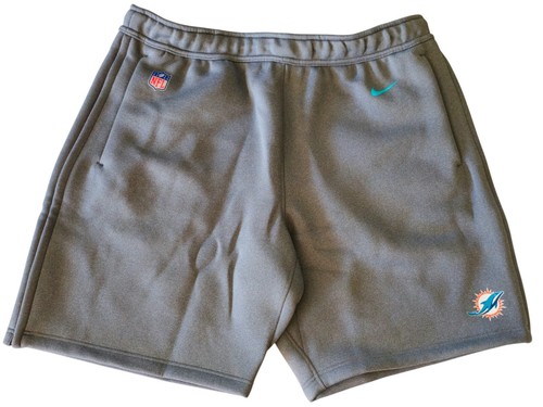 MIAMI DOLPHINS TEAM ISSUED HEAVY GREY NIKE COACHES SHORTS NEW W/ TAGS ...