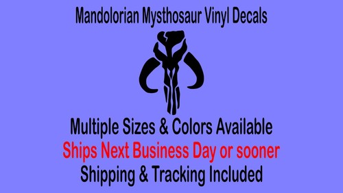 Mandalorian Mythosaur Vinyl Decal Cosplay Helmet Sticker Star Wars ...