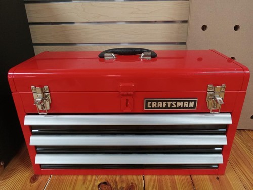 CRAFTSMAN CMST98245RB 3-Drawer Red Steel Lockable Tool Box (RO1051181 ...
