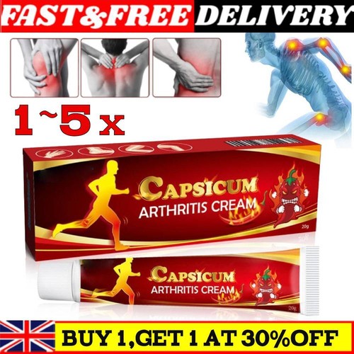 1~5x Capsicum Arthritis Cream Hot Rheumatoid Arthritis Joint Knee Pain ...
