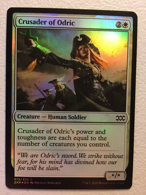 MTG 1x FOIL Crusader of Odric Double Masters Pauper Magic the Gathering ...