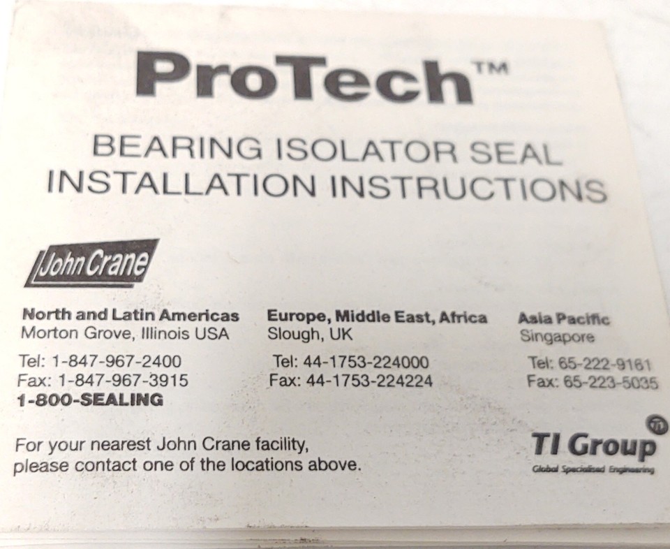 🔥 NEW John Crane Protech Bearing Isolator LSE-1750-2750-1-1 Size 1.750" | eBay