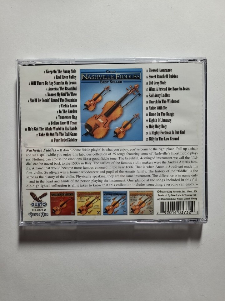 Gold: 25 Songs by Nashville Fiddles (CD, 2005) Mint! 792014037324| eBay