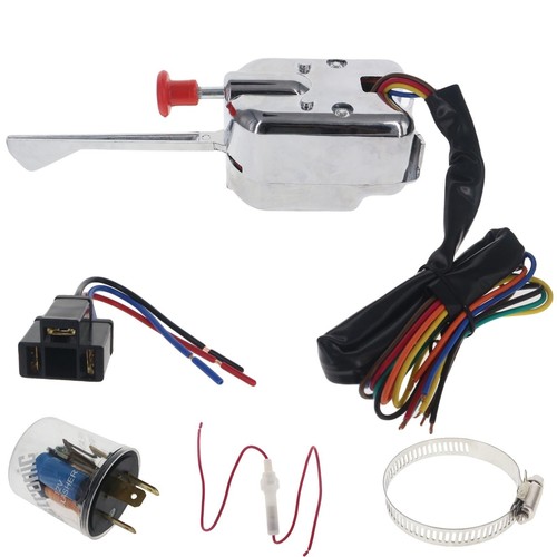 12V Universal Turn Signal Switch for Ford Buick GMC Street Rod 7 Wire ...