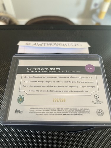 2024 Topps Flagship Viktor Gyokeres All-Star Rookie - Purple /299 ...