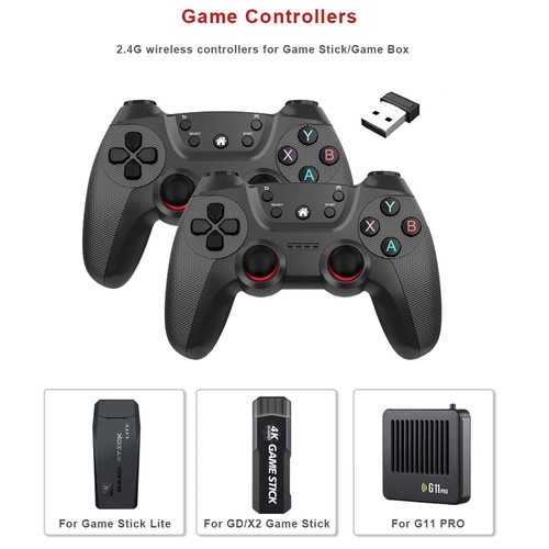 2x Wireless Pro Gaming Controllers for Windows 11 PC, Android, TV, PS3 ...