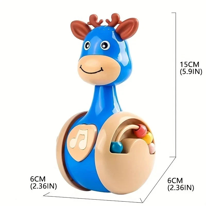 Roly Poly Baby Toys 6 to 12 Months, Tumbler Wobbler Toys for Infant Boy ...