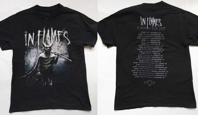 In Flames European Tour 2019 T-shirt Cotton Unisex All Sizes US1565 | eBay