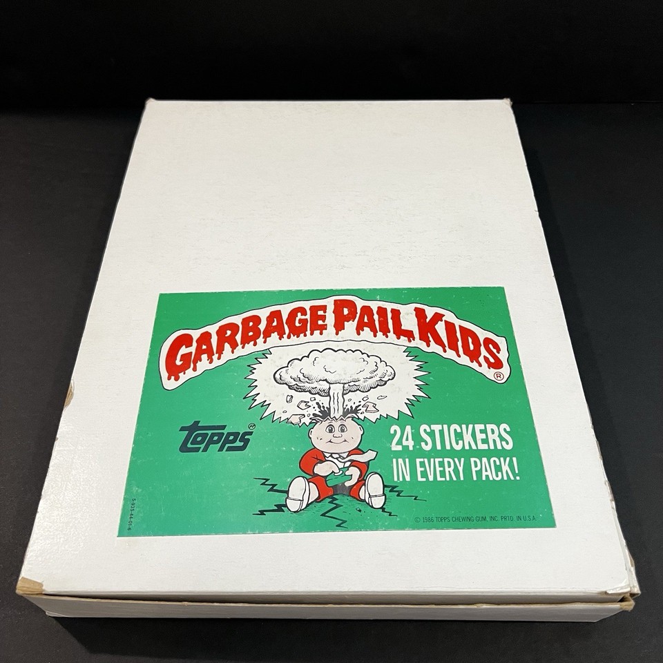 Garbage Pail Kids Stickers Series 4 Rare Toys R Us White Rack Pack Box ...