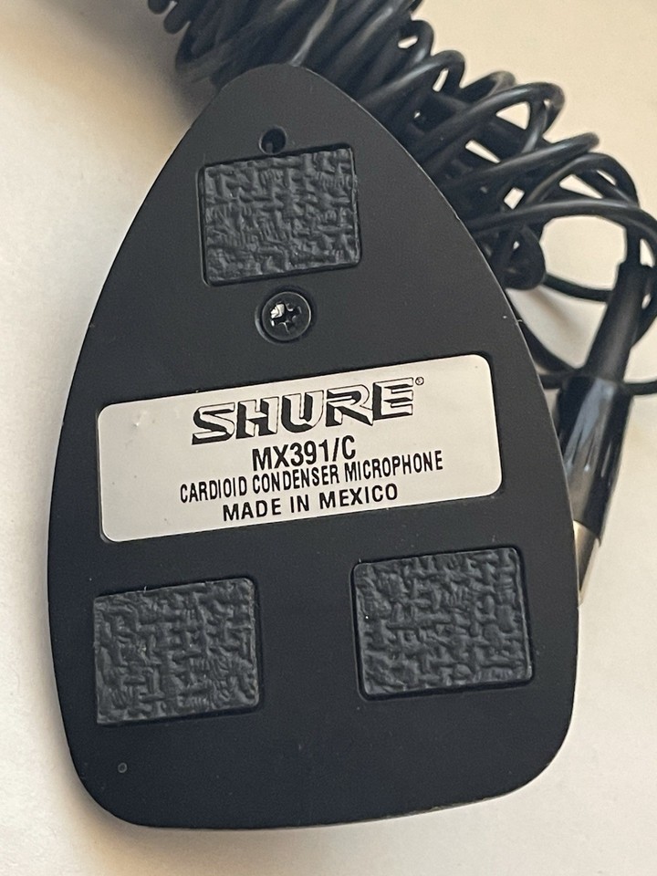 Shure MX391/C Cardioid Boundary Microphone Mic | eBay