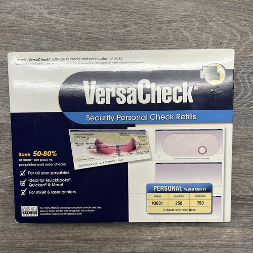 VersaCheck Security Personal Check Refills ~ Personal Wallet Checks ...