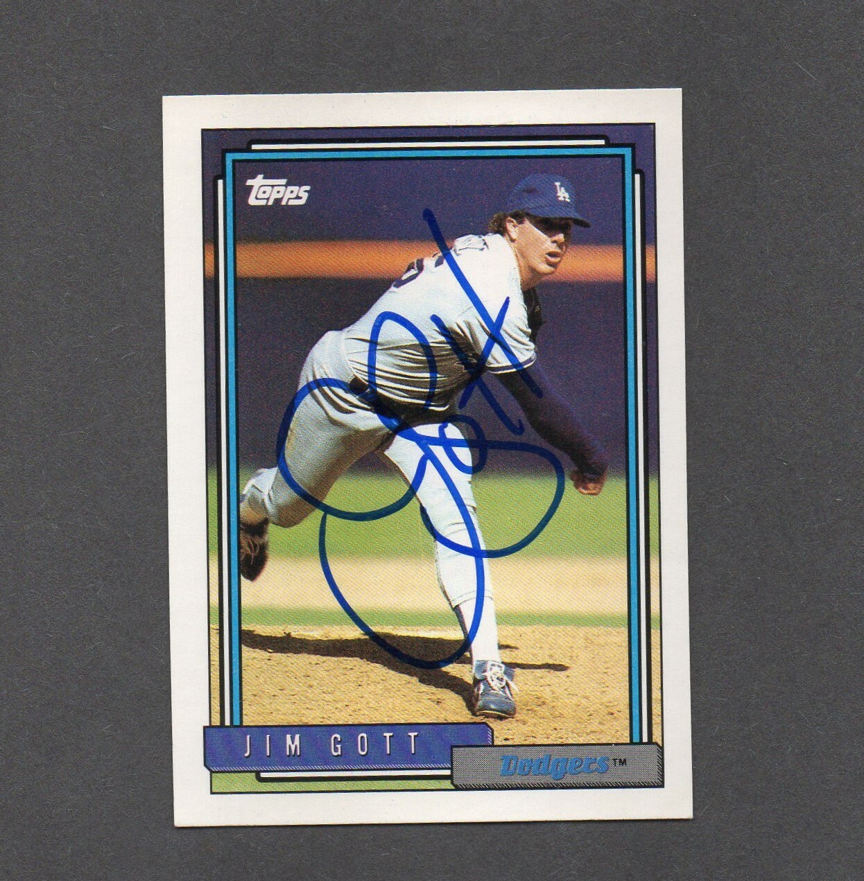 Jim Gott Signed Autographed 1992 Topps #517 Dodgers | eBay