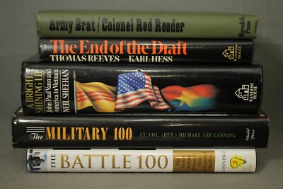5 military history books 100 Battles Leaders Vietnam Army Brat End of ...