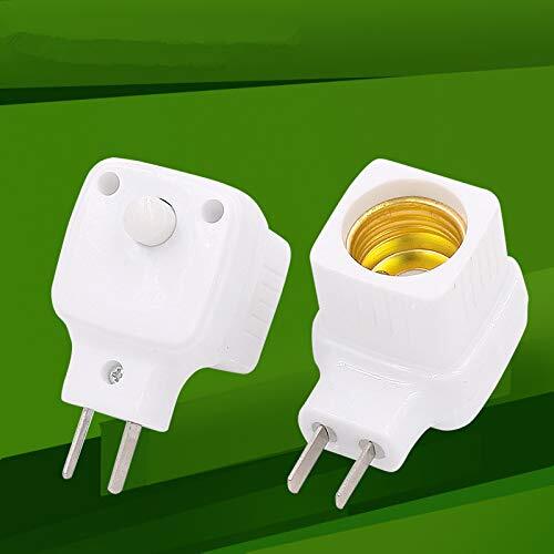 Socket Extension Adapter,Plug-in Light Socket with Switch,Convert ...