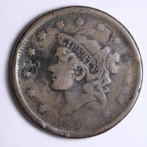 1838 Large Cent Coronet Head OLD RARE COIN B019 | eBay