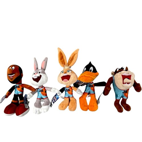 Lot 5 NWT Space Jam A New Legacy Plush Tune Squad LeBron Bugs Lola Taz ...