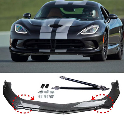 For Dodge Viper Front Bumper Lip Spoiler Splitter Body Kits Carbon ...