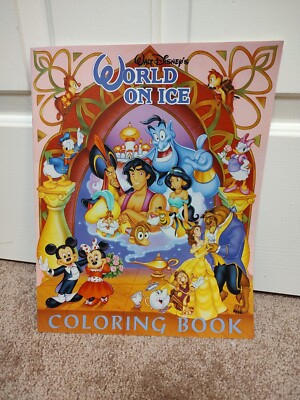 (Set Of Two) 1990s Walt Disney's World On Ice Coloring Books | eBay