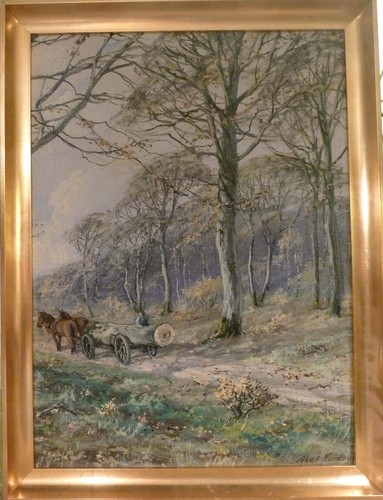 AXEL NORDBYE! MAN AND HORSES WORKING IN THE FOREST | eBay