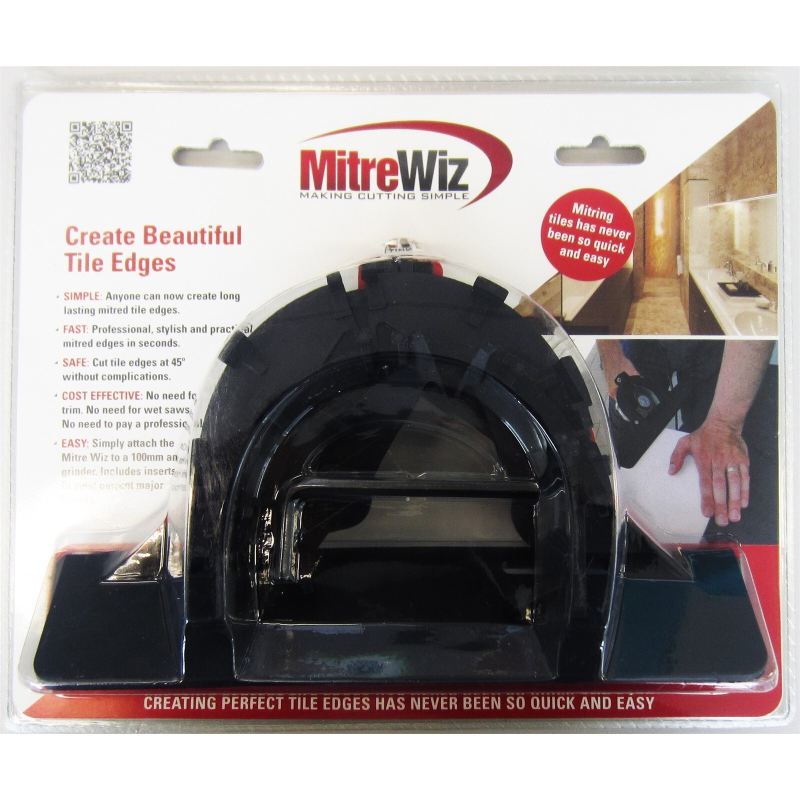 Mitrewiz Mitre Wiz Tile Miter Tool Tiling Jig Attaches to 4" Angle ...