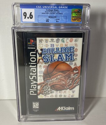 College Slam (Sony PlayStation 1, 1996) PS1 CGC 9.6A++ SEALED MINT ...
