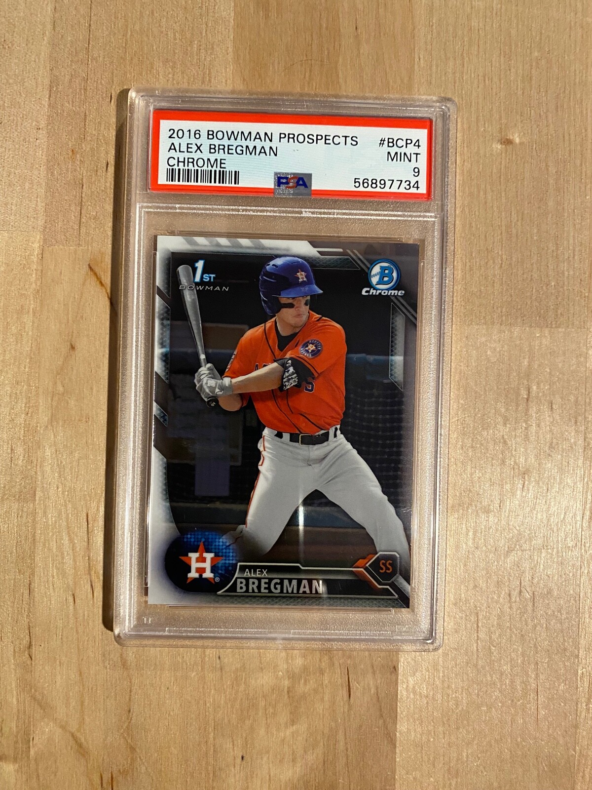 2016 Bowman Chrome #BCP4 Alex Bregman Astros RC Rookie PSA 9 MINT | eBay