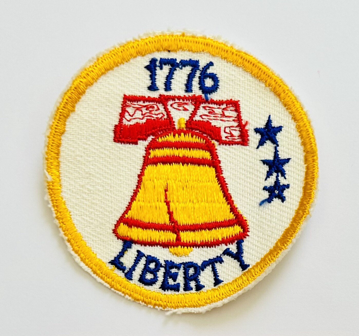 Vintage American Revolution 1776 Liberty Bell Patch USA Embroidered Sew ...