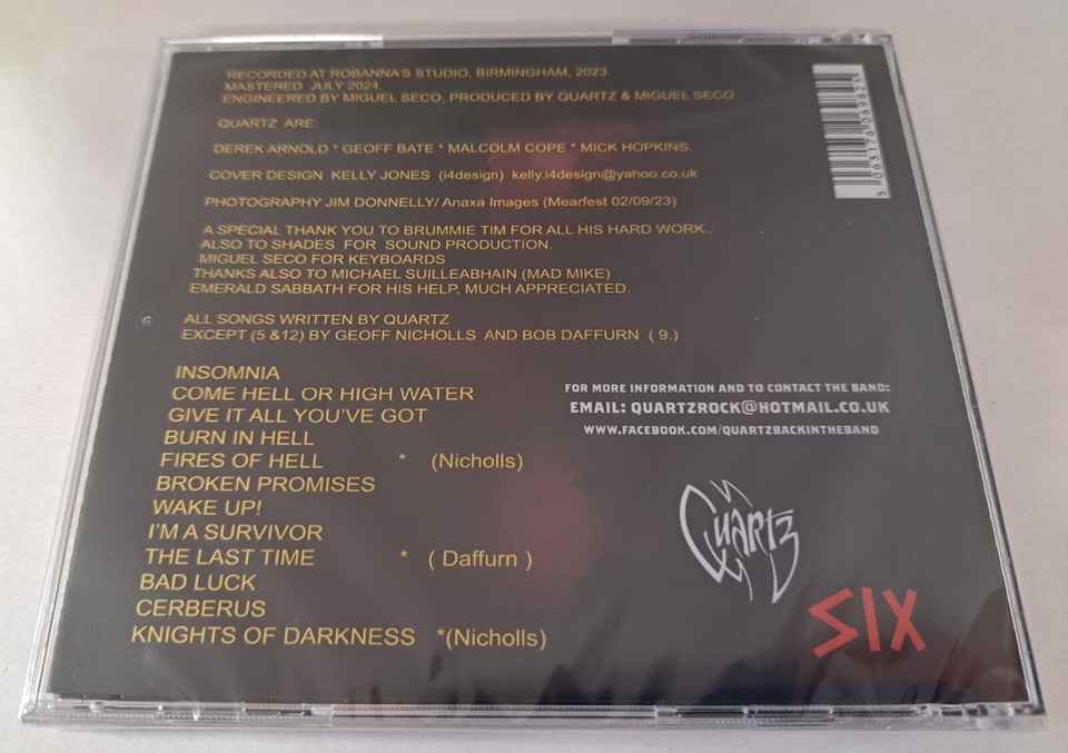 Quartz Six New CD British Heavy Metal Bandy Legs | eBay