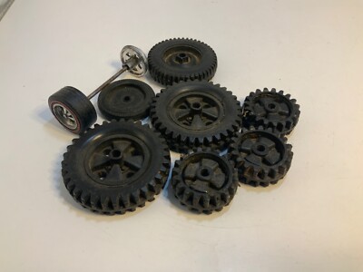 Lot Of Vintage Toy Car, Truck, Vehicle Wheels, Tires, Axles, lot of ...