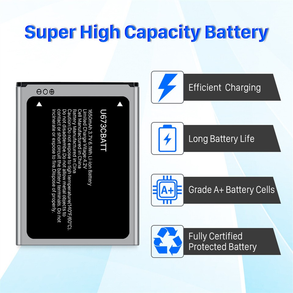 New Battery U673CBATT For UMX Unimax U683CL U693CL 2000mAh 3.85V ...