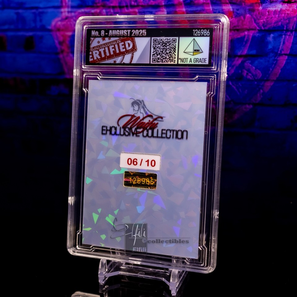 Yoruichi Waifu Card Serial #06/10 LIMITED RELEASE Encased Custom Holo ...