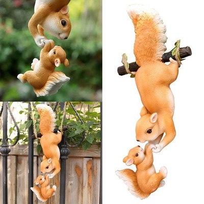 Sculpted Squirrel Statue Lifelike Design Suitable for Any For Outdoor ...