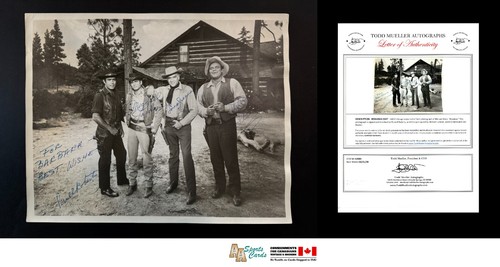 BONANZA CAST AUTOGRAPHED PHOTOGRAPH 11x14 W/ COA (GREENE LANDON ROBERTS ...
