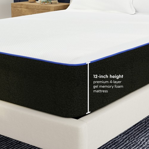 Vibe 20.2168.23.03.96 12" Luxury Plush Super Cooling Gel Memory Foam ...