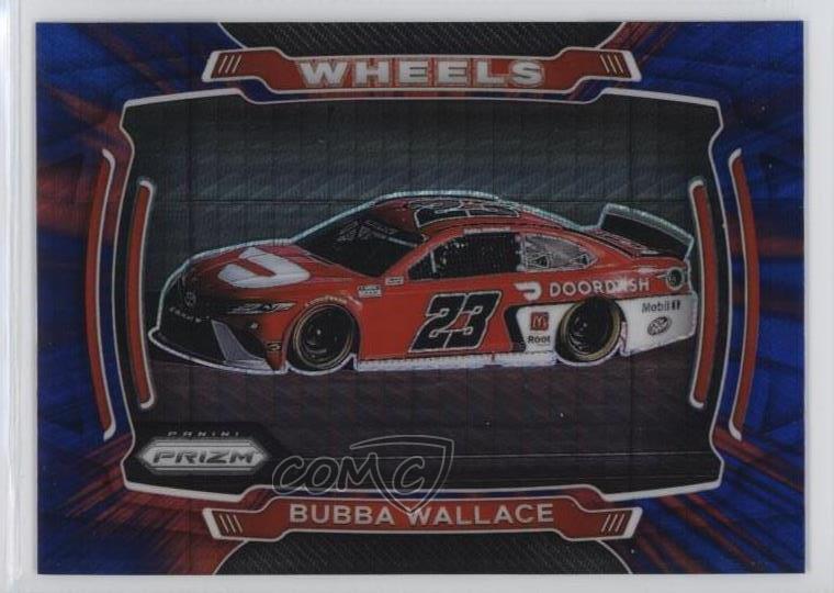 2021 Panini Prizm - Wheels Red & Blue Hyper Prizm #64 Bubba Wallace for ...