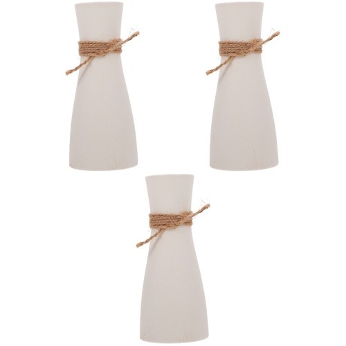 3 Pcs Indoor Plant Pots Solid Color Vase Flower Arrangement Container ...