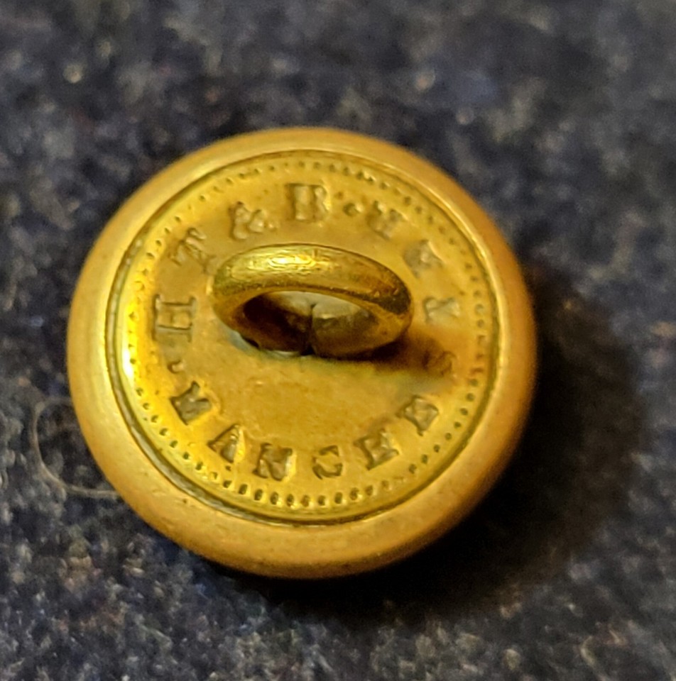 CIVIL WAR PERIOD CONFEDERATE STAFF OFFICER CUFF/KEPI BUTTON ALBERT# CS ...