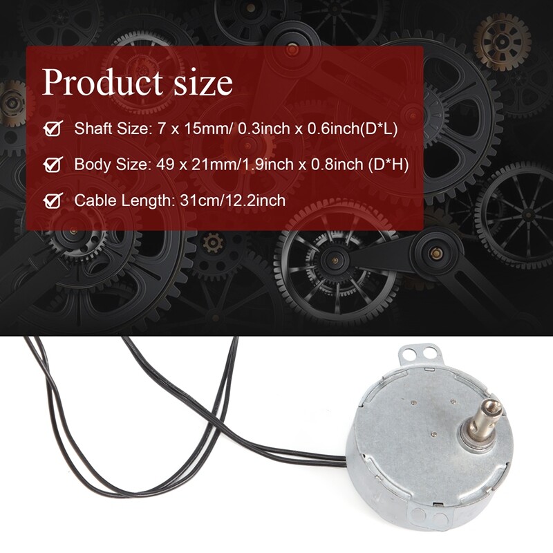 1X(AC 220/240V 30RPM 4W CCW/CW Two Way Controlled Synchronous Motor ...