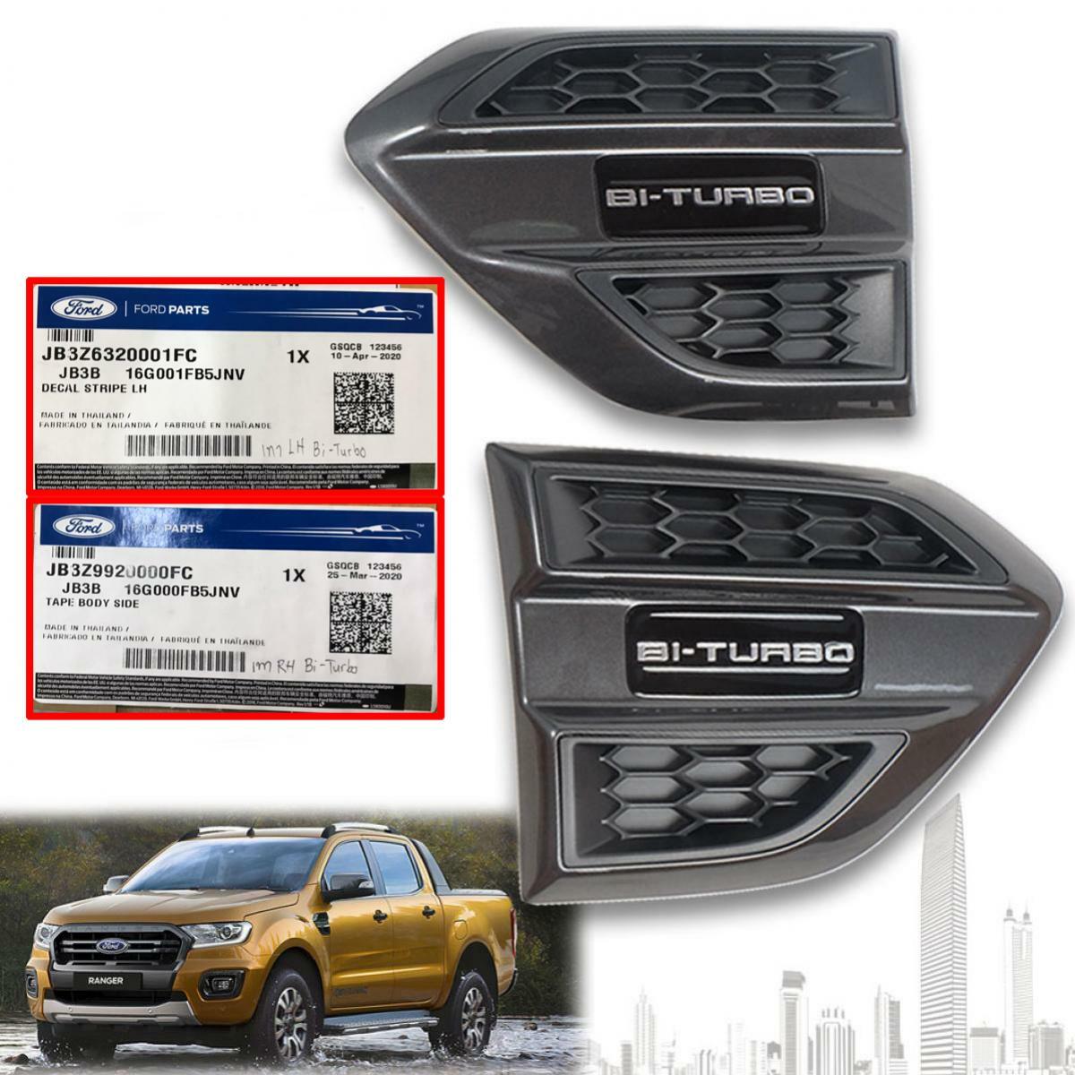 2018-2019 Ford Ranger Side Vent Air Flow Fender Bi-Turbo Gray | eBay