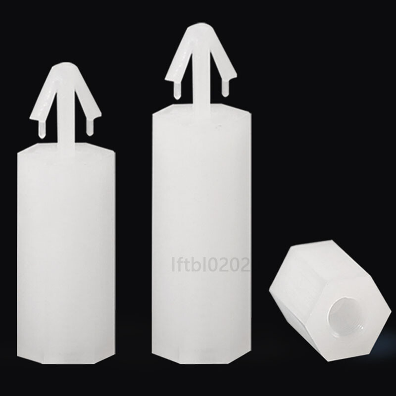 Solid Plastic Nylon Standoff Spacers High Quality Lock Push-In Clips ...