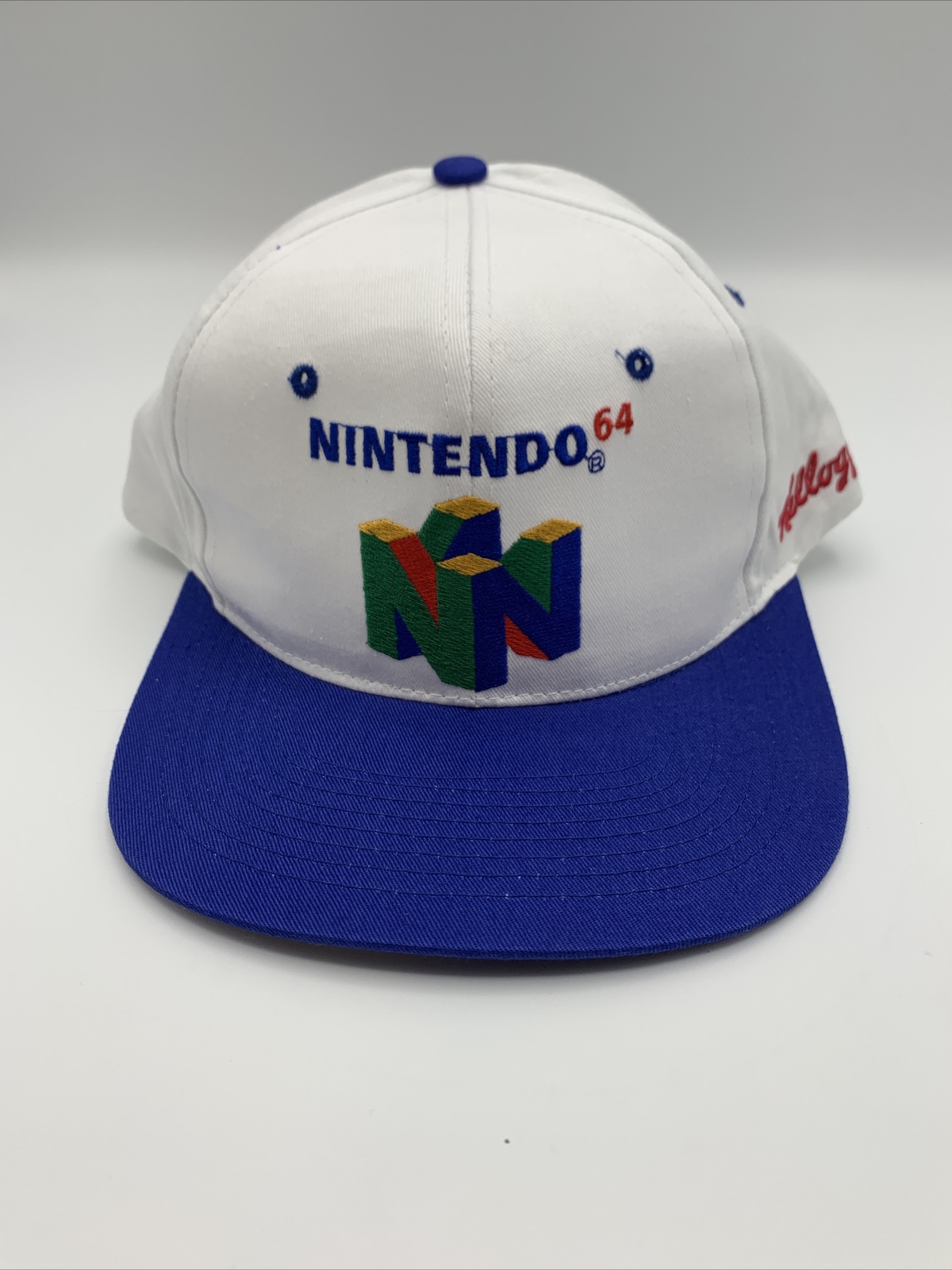 NEW Vintage Super Mario 64 SnapBack Hat Kelloggs Promo Nintendo N64 ...