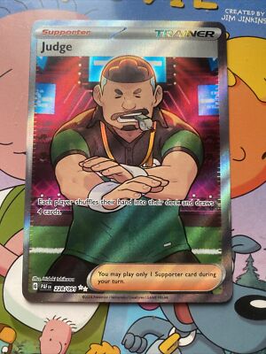 Judge 228/091 Ultra Rare Full Art Trainer Paldean Fates Pokémon TCG ...